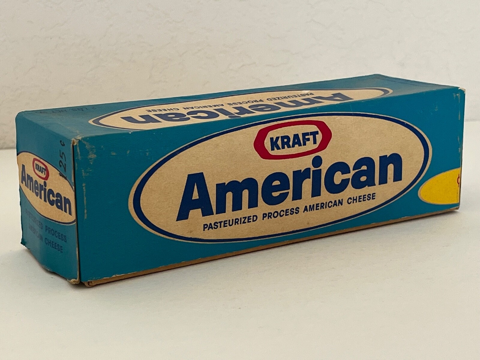 Rare Vintage 1970's Kraft Pasteurized American Cheese Empty Cardboard ...
