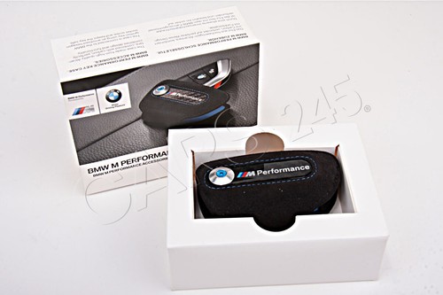 Genuine BMW M Performance Alcantara Key Fob Holder Bag Carbon Cover ...