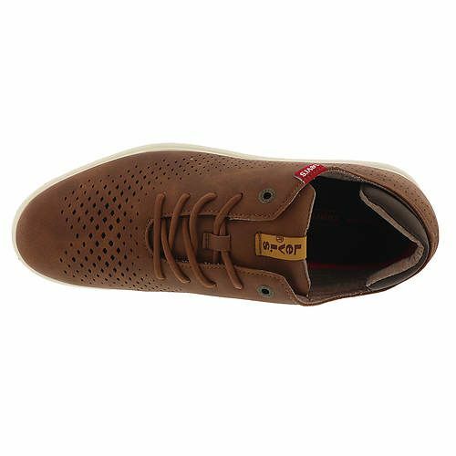 Levi's Men's Chester Waxed Casual Fashion Sneaker Shoes Tan / White ...