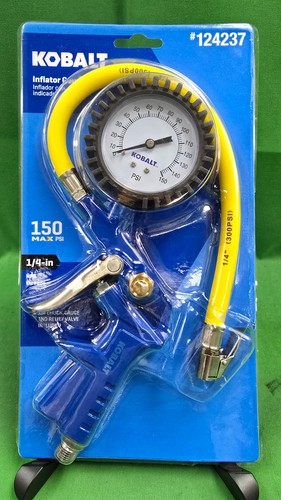 Kobalt Air Compressor Inflator Gun/Gauge #124237- Up To 150 PSI NEW (D1 ...