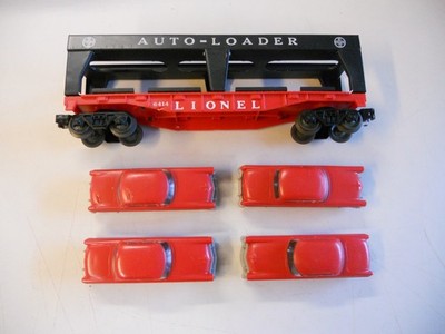 Lionel 6414 Evans Auto Loader w/ 4 Red Premium Cars, Reproduction Box ...