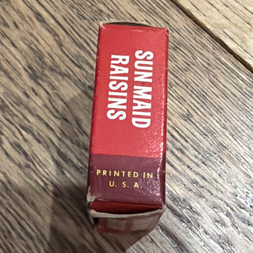 Vintage Mini Sun Maid Raisins 1/2 Oz Box Children on Back | eBay