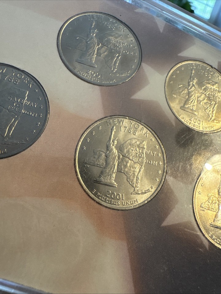 5th Anniversary 9/11 Twin Towers Quarter Collection Colorized NY State ...