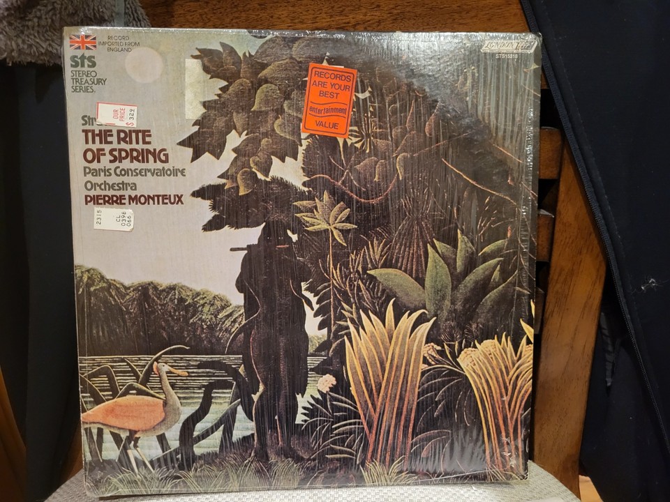 Stravinsky Rite Of Spring LP London STS15318 NM Vinyl EX Shrink Cover ...