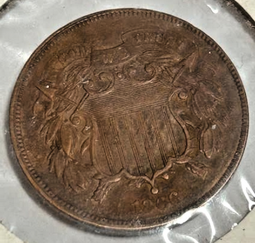 1866 TWO 2 Cent Piece US Coin Obsolete "In God We Trust" | eBay