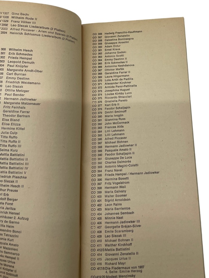 Lebendige Vergangenheit 1985 Booklet Court Opera Classics German ...