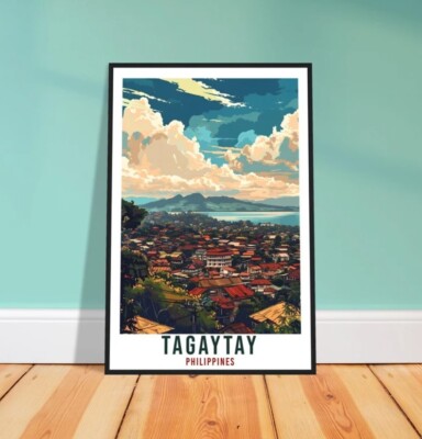Tagaytay Philippines Travel Print City Wall Art Wall Hanging Home | eBay