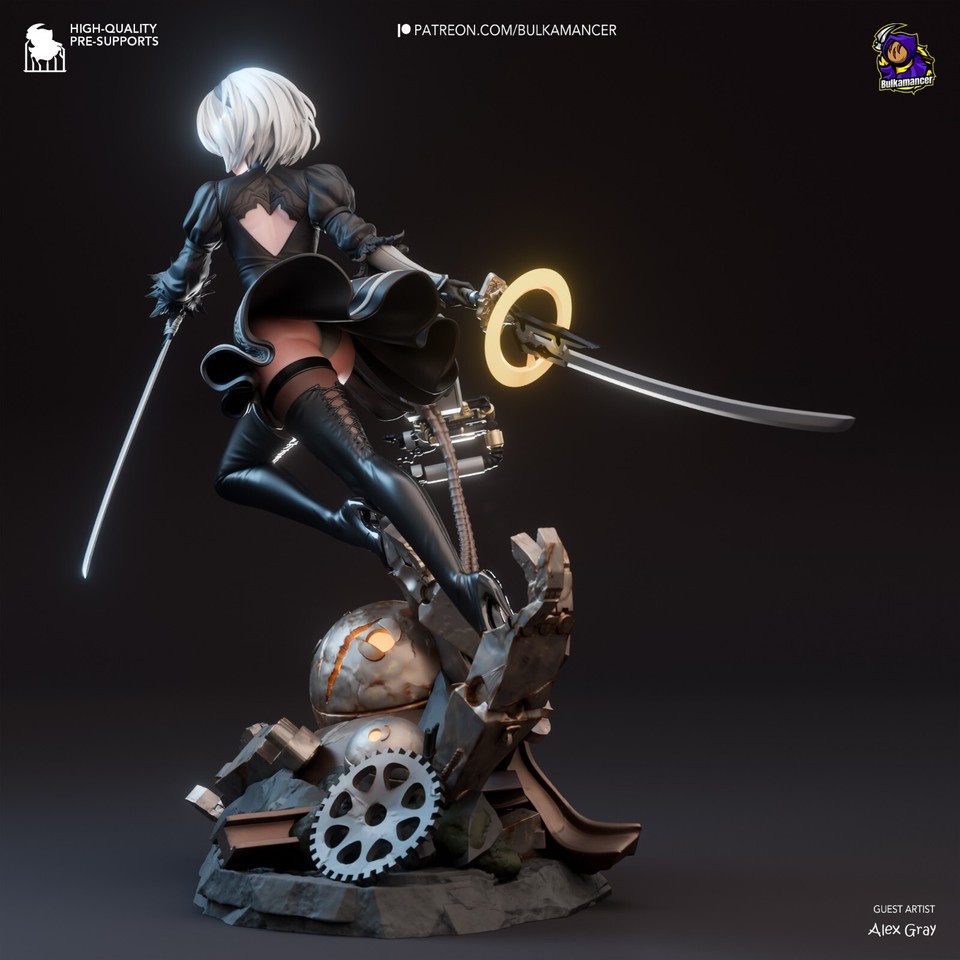 3D Resin Printed 2B Model Kit - Unpainted & Unassembled - Nier Automata ...