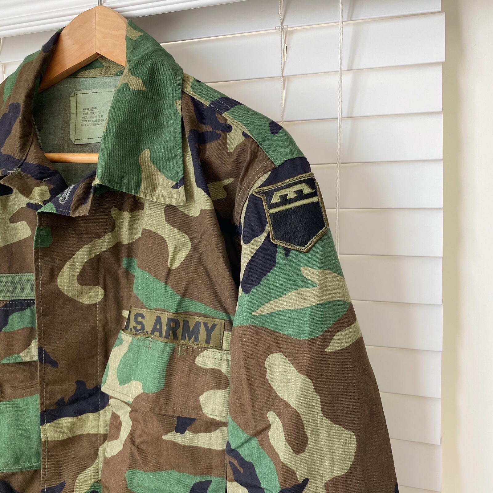 Vintage US Army 70s VTG Woodland Camo Camouflage Fiel… - Gem
