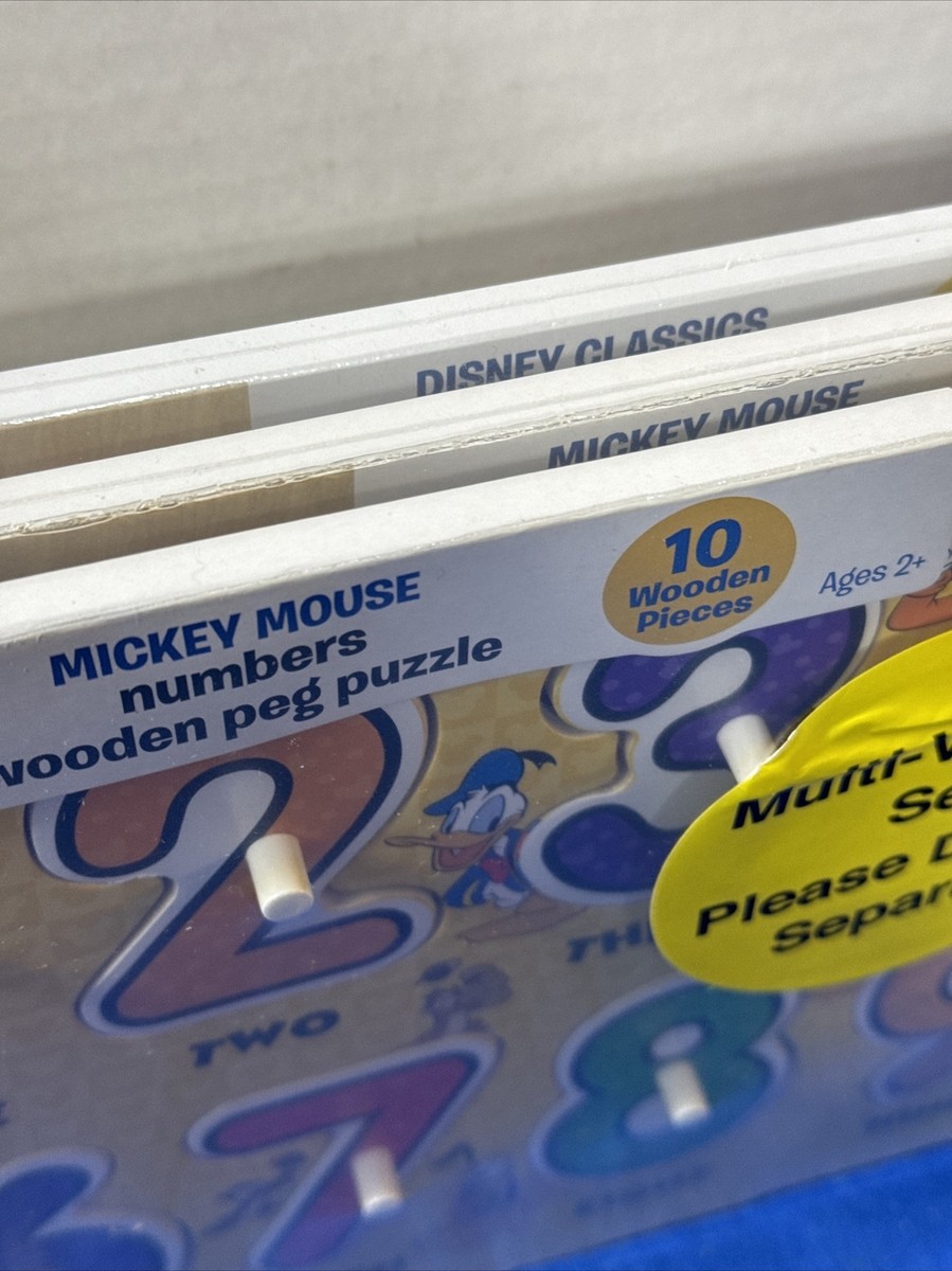 Disney Alphabet Numbers Shapes Colors Peg Puzzle Disney Classics