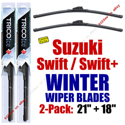 WINTER Wipers 2pk Super-Premium fit 2009-2010 Suzuki Swift/Swift+ 35210 ...