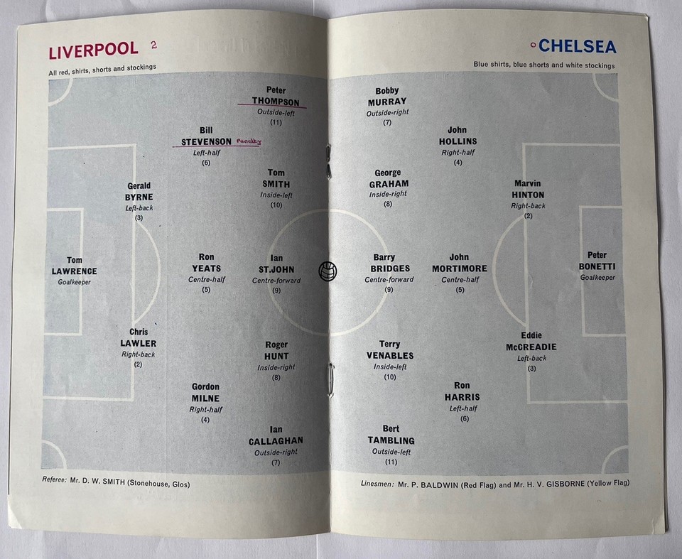 Liverpool v Chelsea 27th March 1965 FA Cup Semi Final | eBay UK
