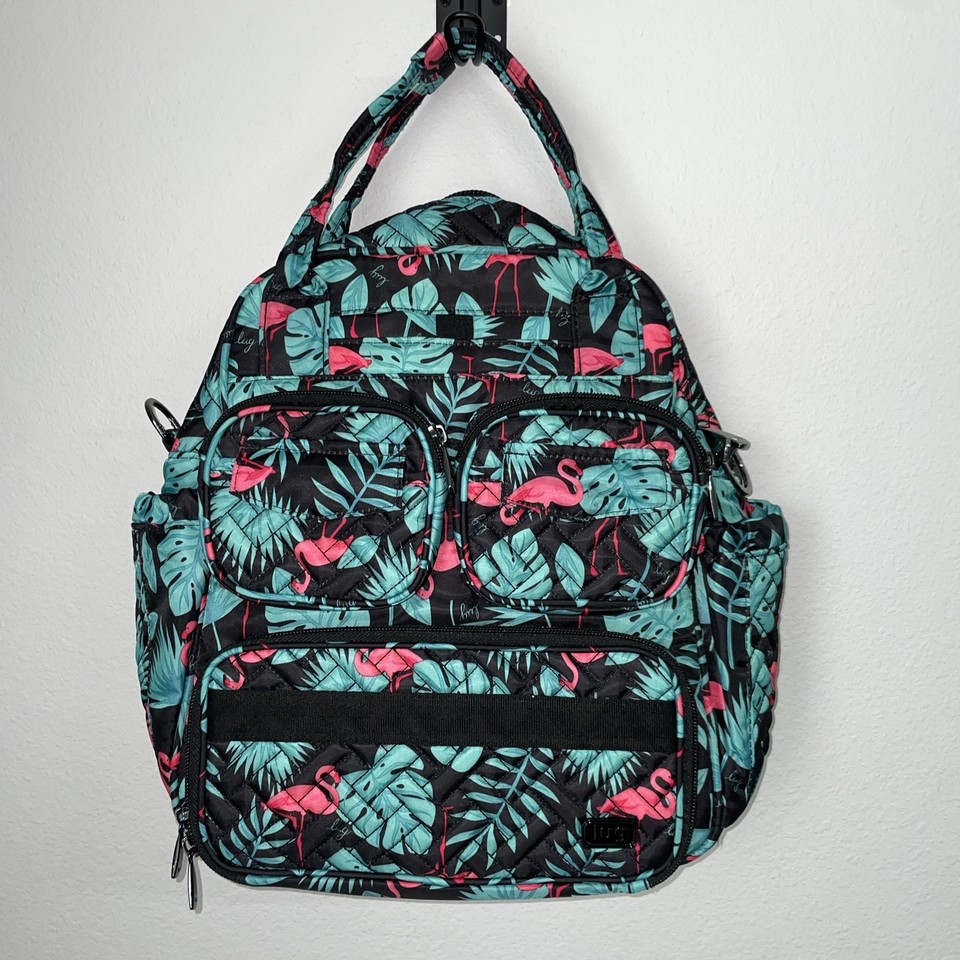 LUG Mini Puddle Jumper Tropical Print Travel Bag—Missing Cross Body ...