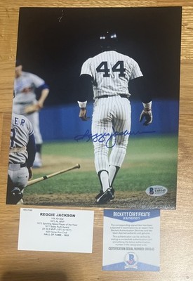 Reggie Jackson Auto Autograph Signed 8x10 Photo Beckett BAS COA Rare ...