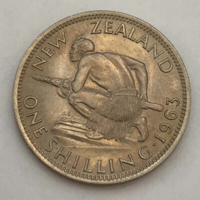New Zealand QEII 1963 Shilling Coin - Unc | eBay Australia