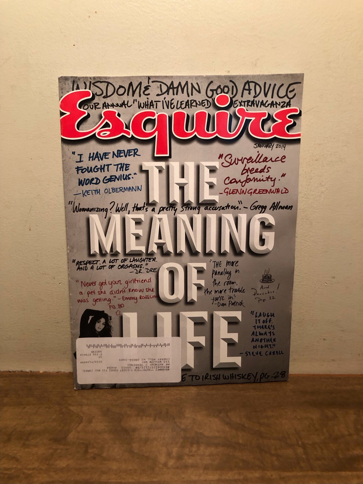 Esquire January 2014 The Meaning of Life (Magazine: Men's, General ...