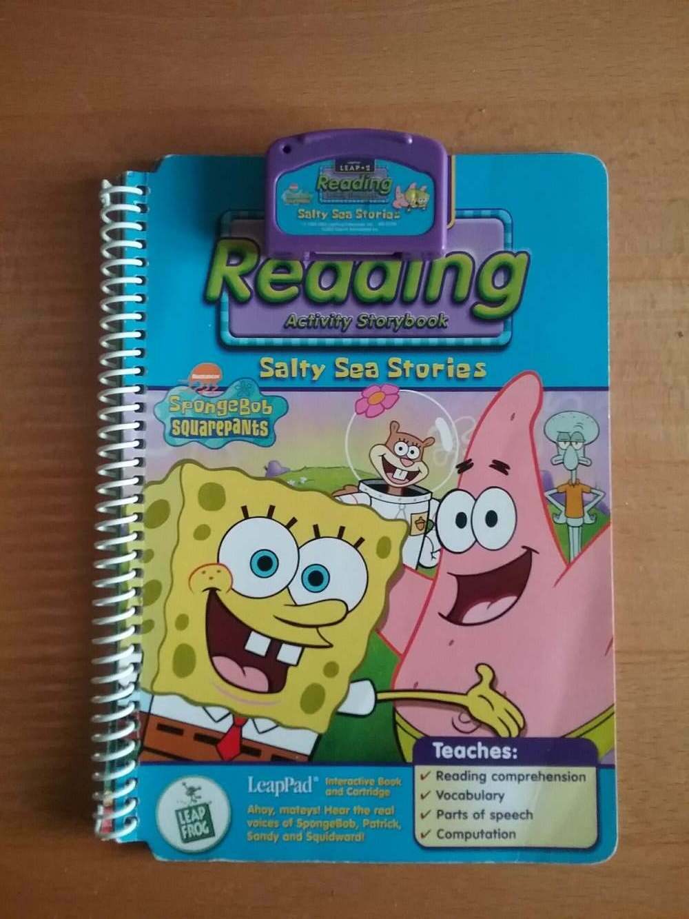 Leap Pad SPONGEBOB Book and Cartridge Grade 1-3 Reading Storybook ...