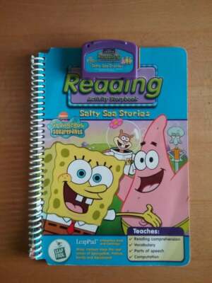 Leap Pad SPONGEBOB Book and Cartridge Grade 1-3 Reading Storybook ...