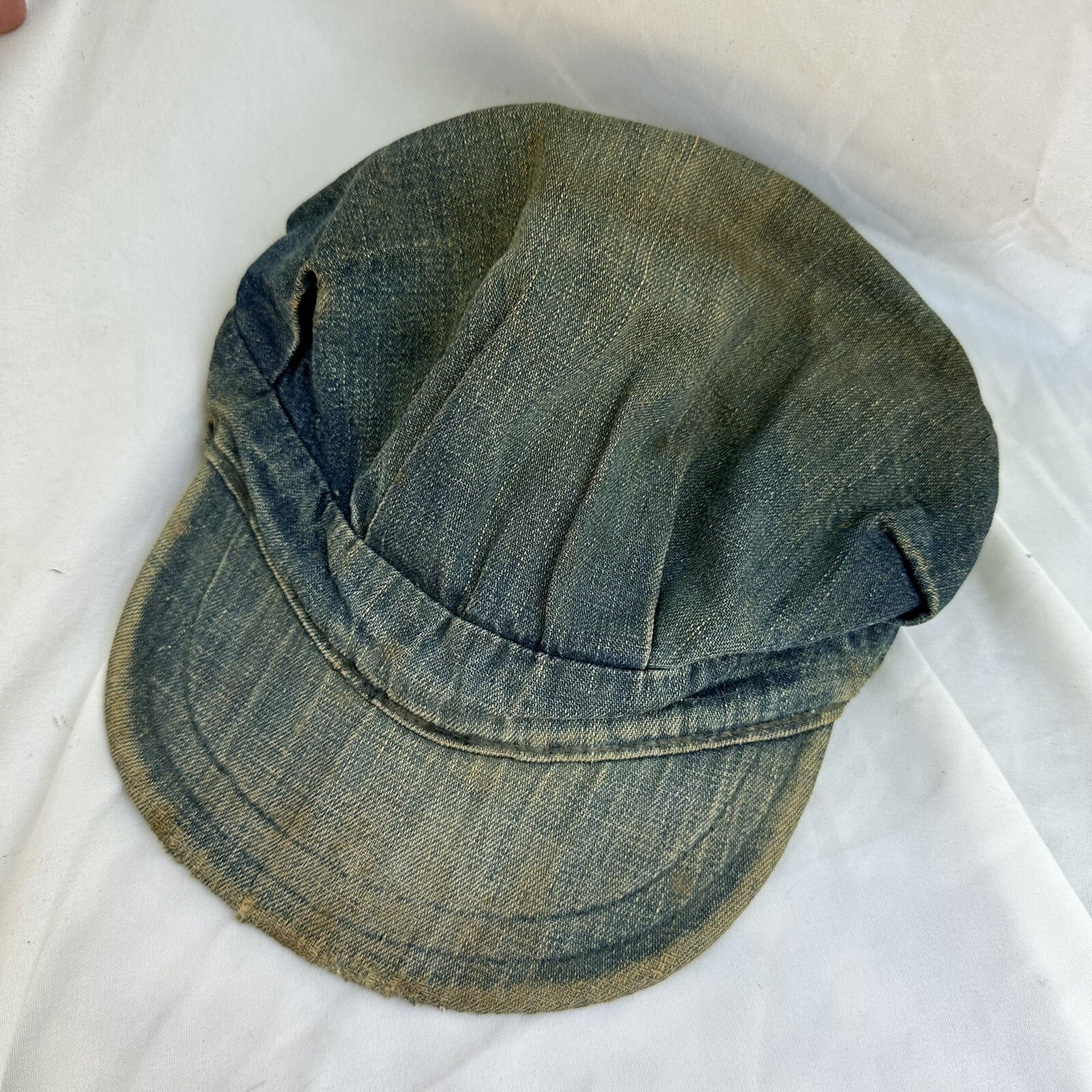 Vintage 1930s Indigo Denim Work Hat Workwear Heritage | eBay