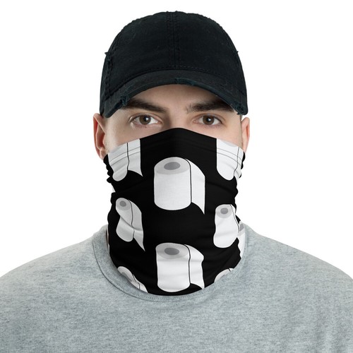 Toilet Paper Face Mask Neck Gaiter Quarantine Funny Social Distancing ...