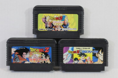 Lot 3 Dragon Ball Z Saiyan Z II 2 Frieza Z III 3 Nintendo FC Famicom ...