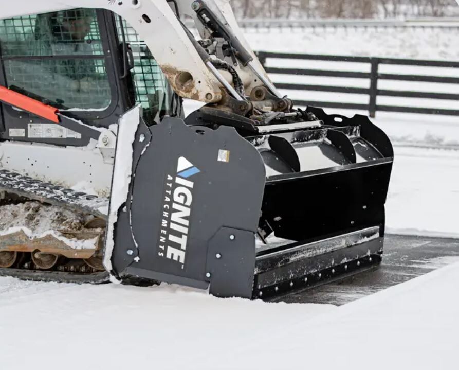 NEW 7ft Ignite SNOW PUSHER Skid Steer QA (Heavy Duty Made in USA) FREE ...