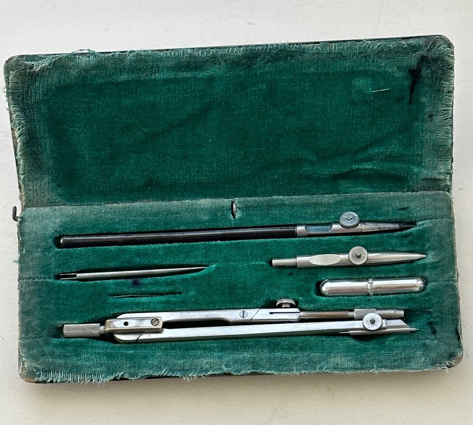 Vintage Drafting Tool Set Compass Engineering Tools From Germany | eBay