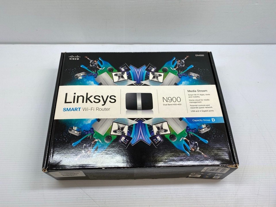 Cisco Linksys EA4500/N900 Dual Band Smart Wi-Fi Wireless Router ...