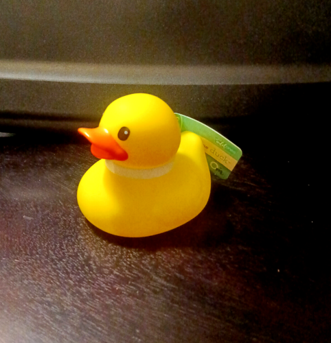 INFANTINO Fun Time Rubber Duck CLASSIC YELLOW Ducky, Plain, NEW WITH ...