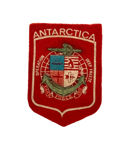 Antarctica Operation DEEP FREEZE Navy Patch Task Force 199 Rare Red ...