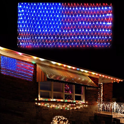American Flag Night Light USA Flag Mini Light Set