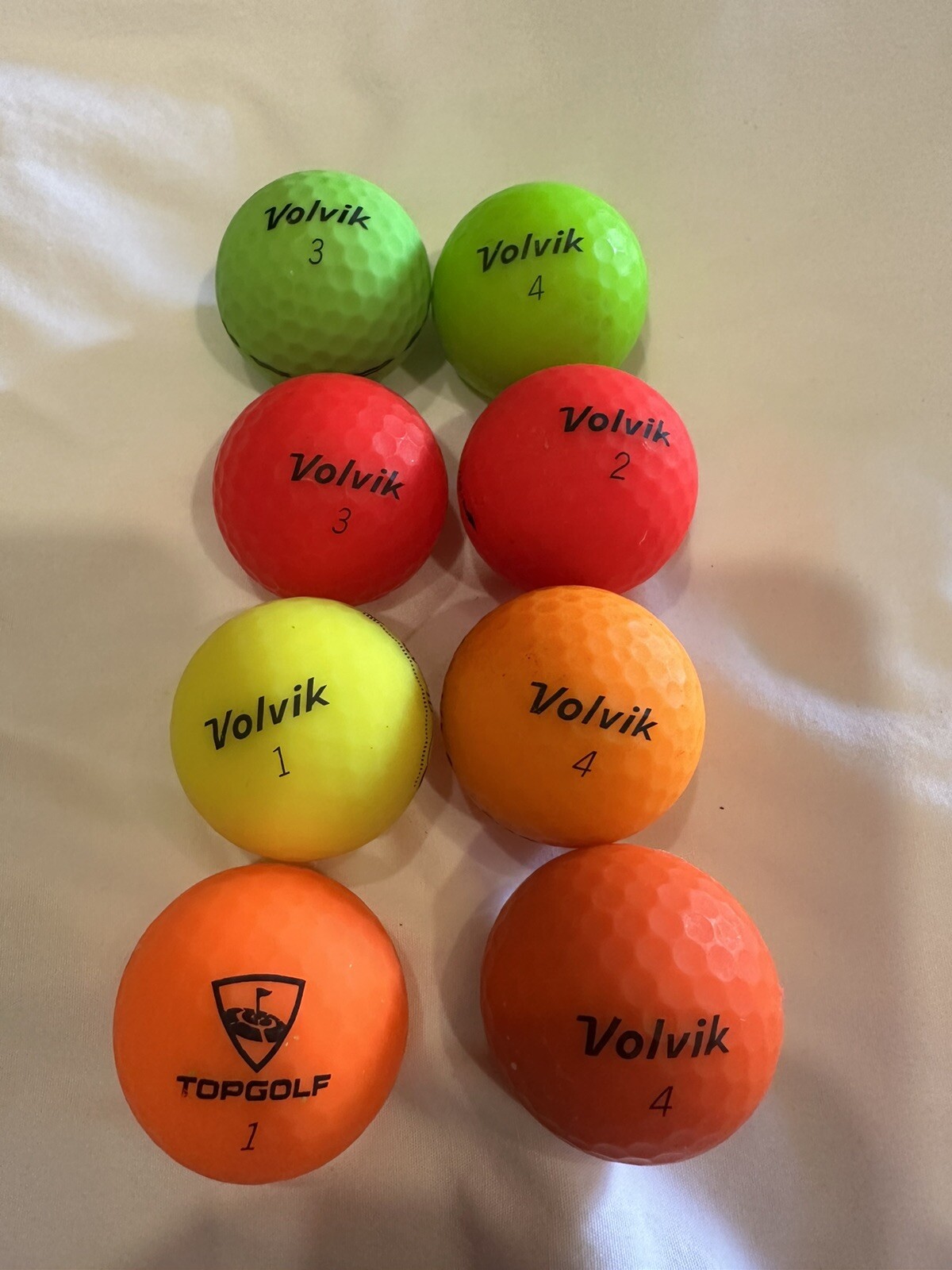 Volvik Lot of Bright Color Golf Balls Qty 8 Near Mint Found Balls (Non ...