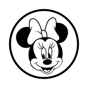 5.5" MINNIE MOUSE CIRCLE Vinyl Decal Sticker Car Window Laptop Mickey ...