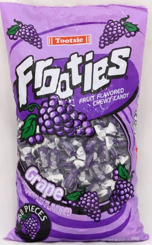 Frooties Grape Candy 360 Count Bag Tootsie Bulk Candies Taffy Fruities ...