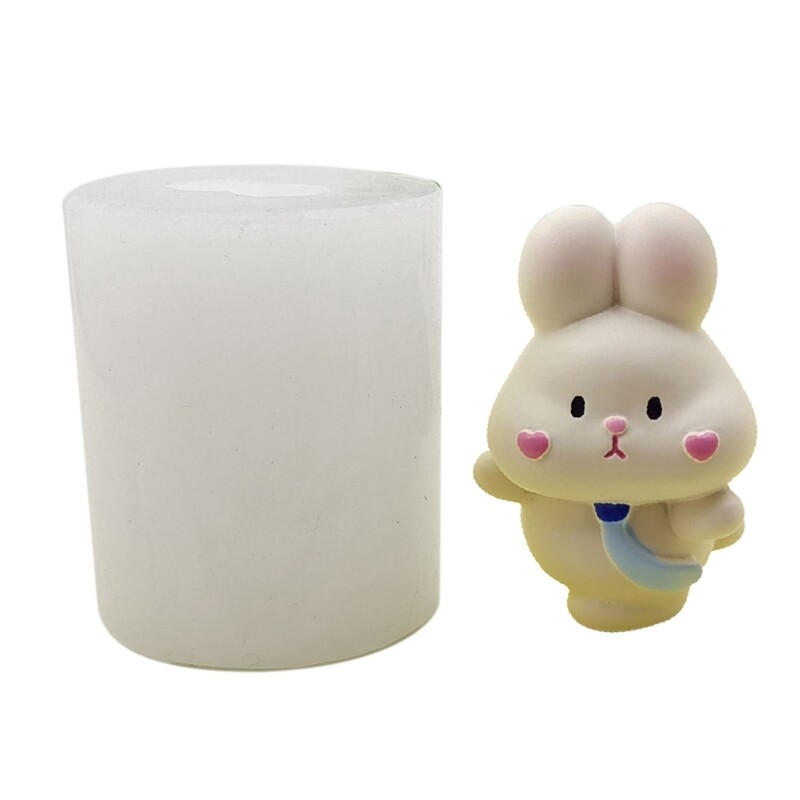 Cute Rabbits Shaped Silicone Molds Epoxy Resin Mold for Making Craft ...