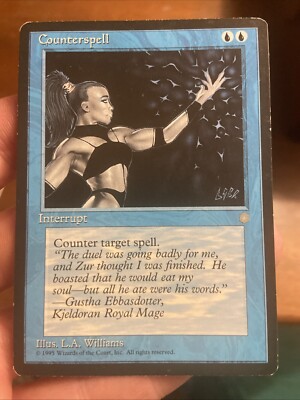 Counterspell MTG Ice Age Alter/Altered Art | eBay