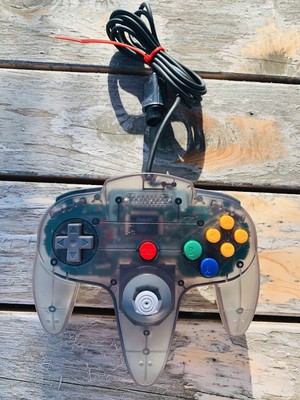 Smoke Grey Clear Black Nintendo 64 Controller Jusco Limited N64 ...