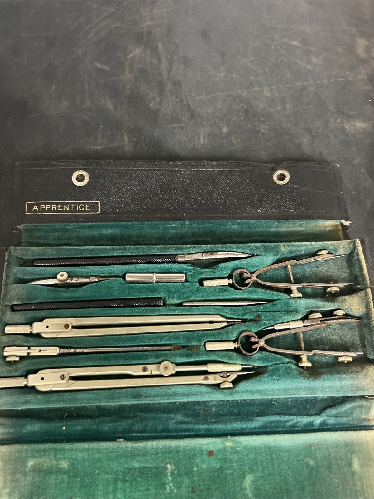 Vintage antique Dietzgen Engineering Drafting Tool Set With Case | eBay