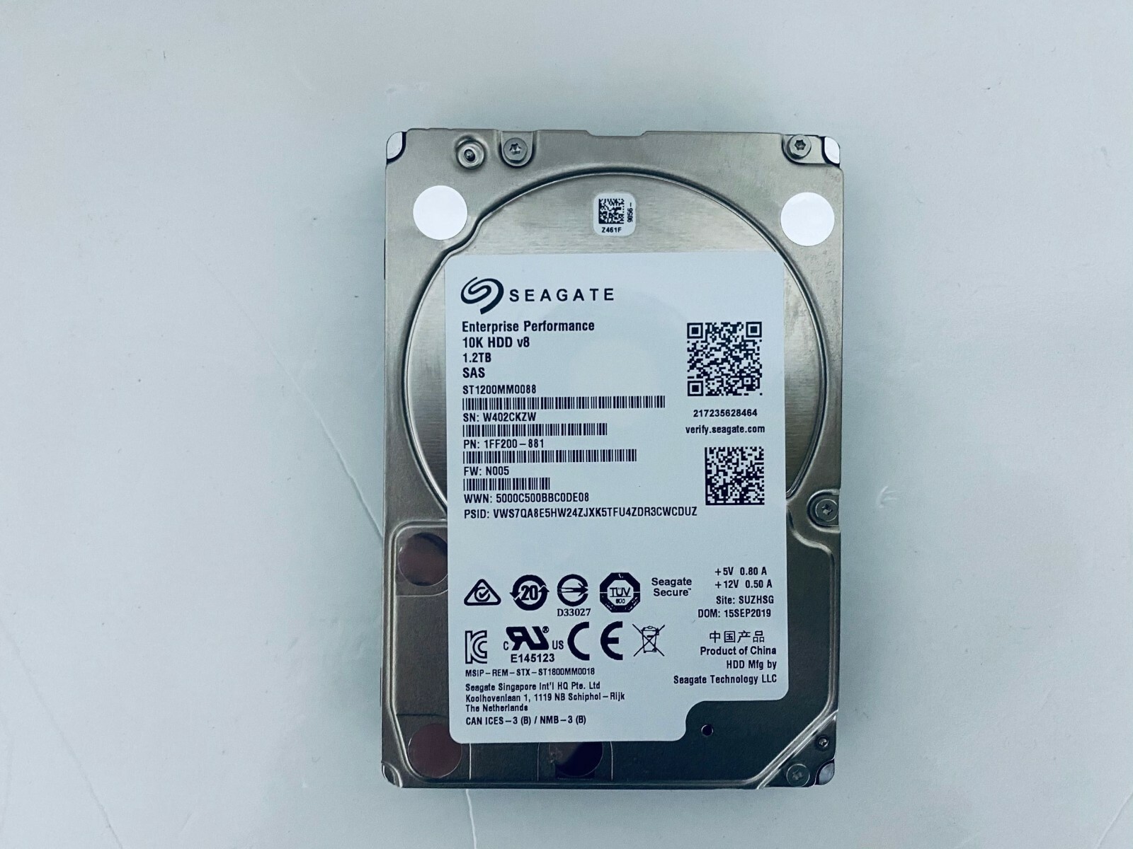 Seagate ST1200MM0088 1.2TB 10K 10000 UpM SAS 12GB/s 128MB 2.5" HDD ...