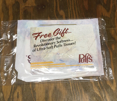 Vintage puffs facial tissue sample pack in sealed packaging | eBay