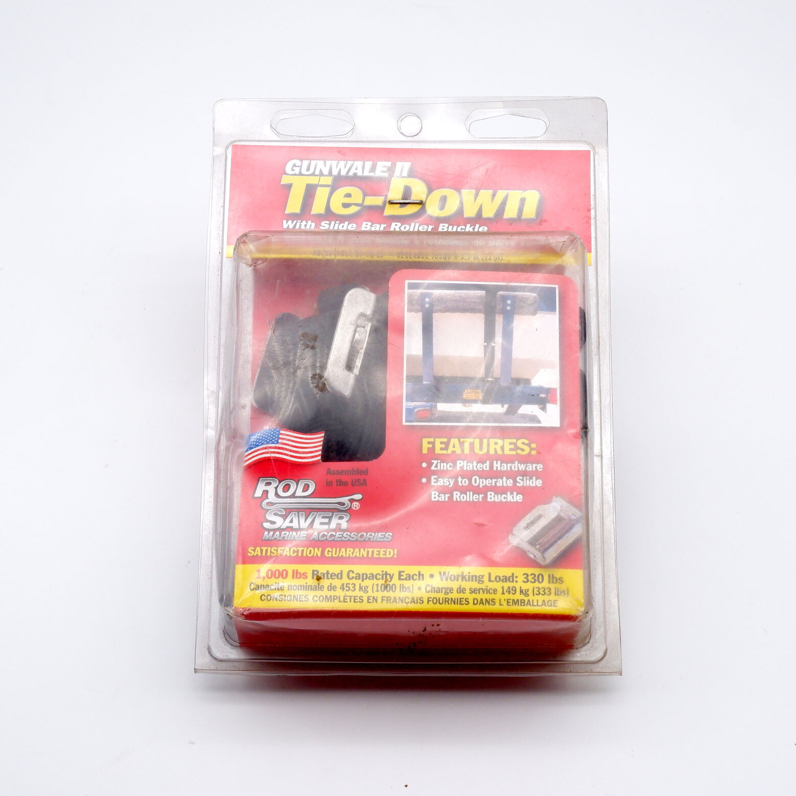 GUNWALE II TIE-DOWN WITH SLIDE BAR ROLLER BUCKLE #GW2-13 | eBay