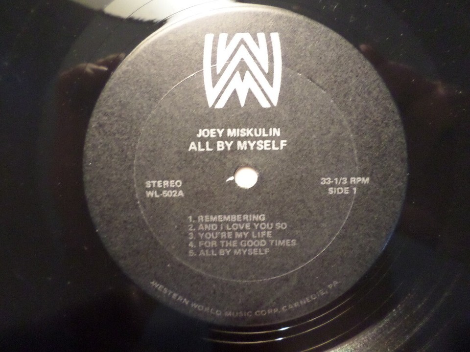 WESTERN WORLD LP RECORD/JOEY MISKULIN/ALL BY MYSELF/NR MINT POLKA | eBay