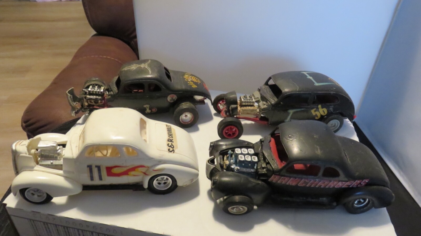 4 Vintage Plastic Model Hot Rods Built Ups Rat Rods built in the 1960s ...