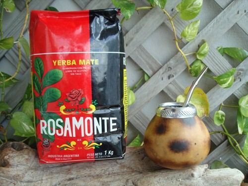 Yerba Mate Rosamonte 1Kg - 2.2 Lbs,From Argentina + Mate Calabaza Straw ...