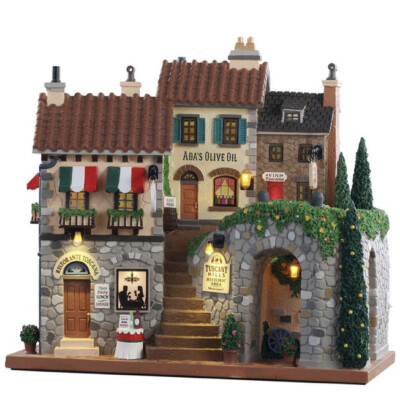 LEMAX TUSCANY HILLS Italian Village Facade Holiday Village -Lighted | eBay