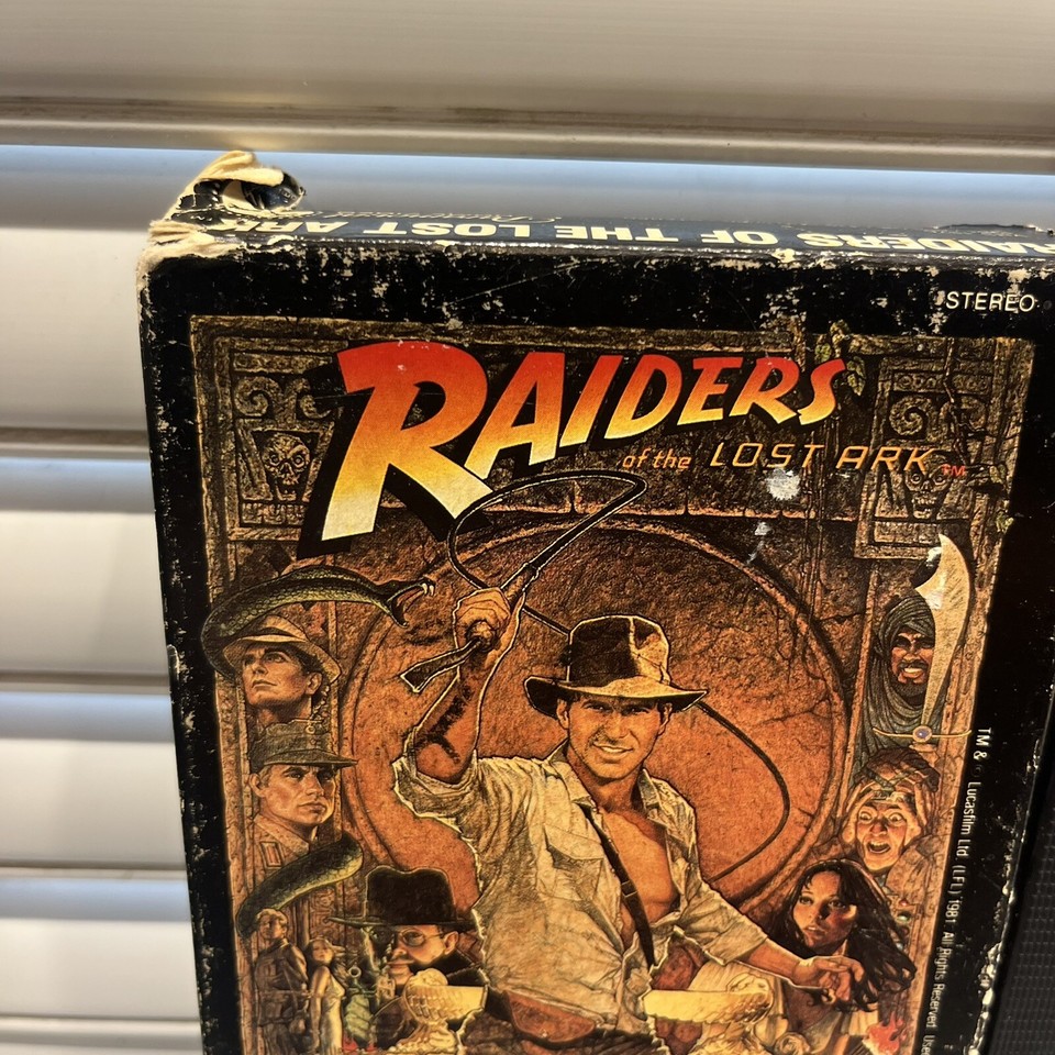RAIDERS OF THE LOST ARK VHS RARE FIRST PRINT INDIANA JONES HARRISON ...