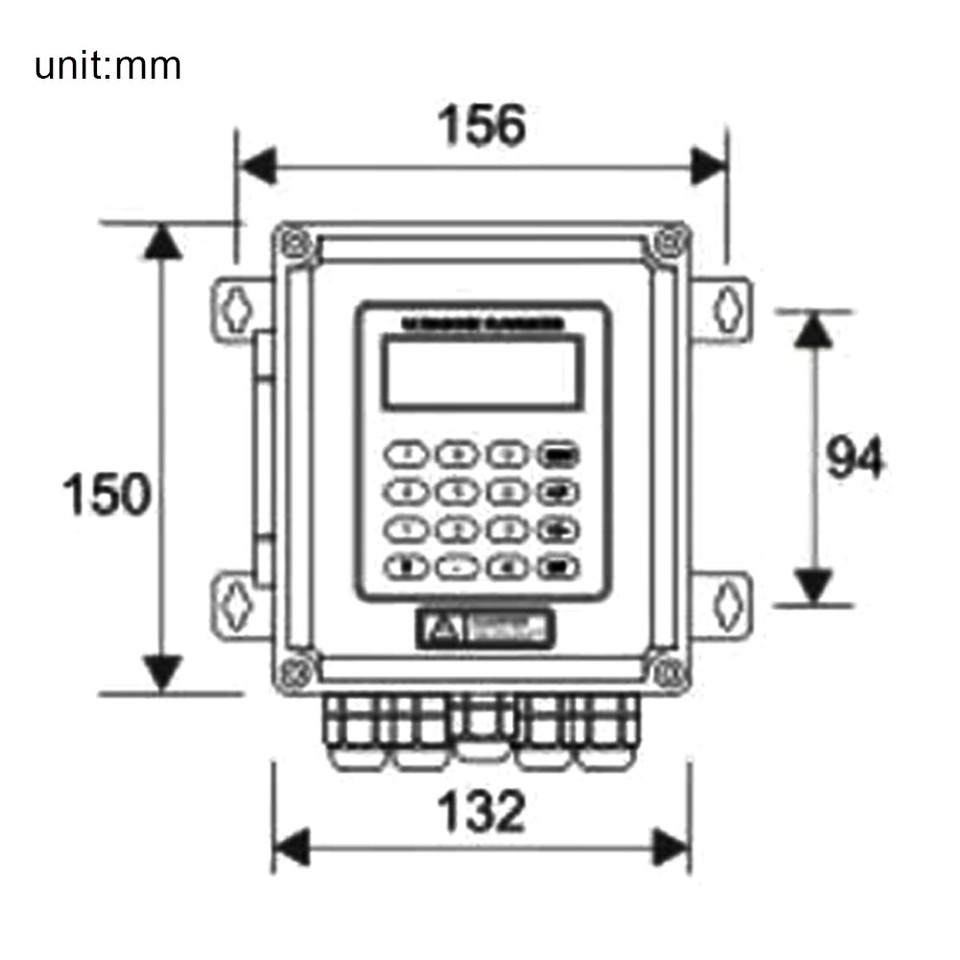 TUF-2000B TUF-2000SW Ultrasonic Flow Meter Liquid Flowmeter +TM-1 TS-2 ...