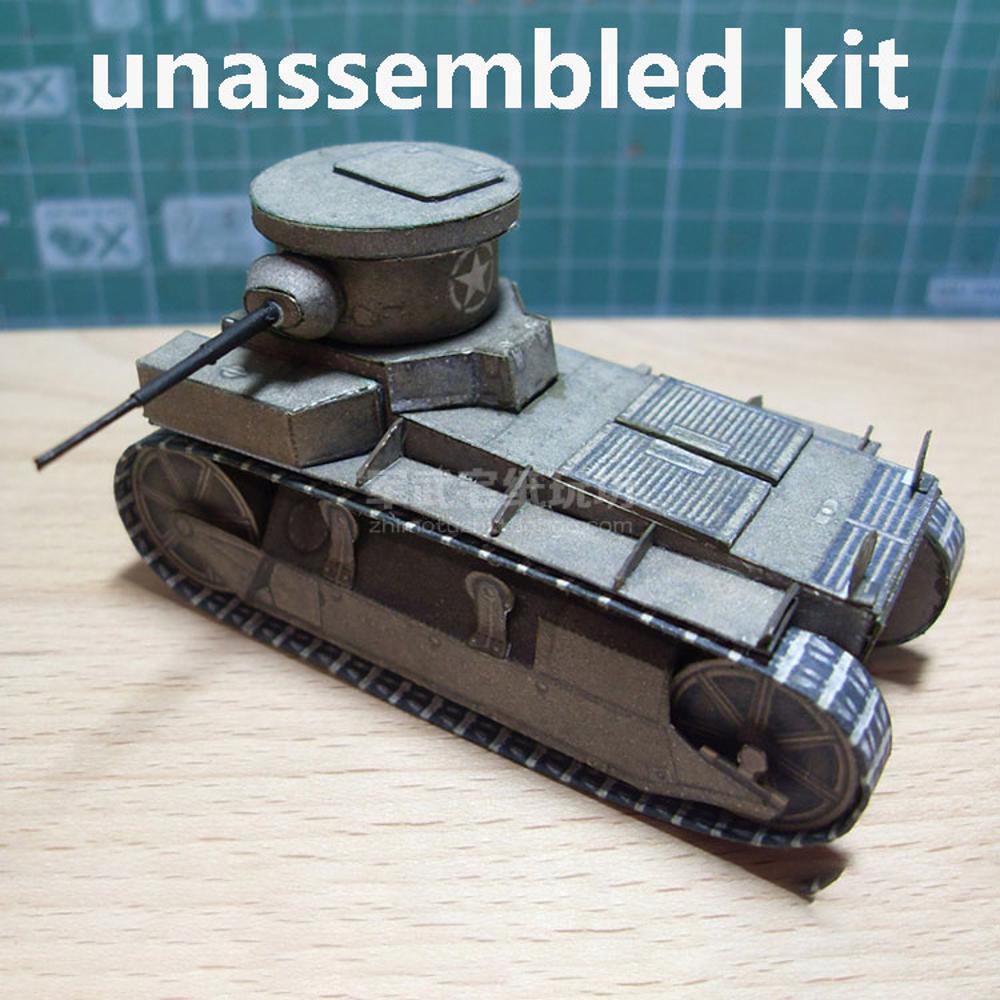 1/35 U.S. T1 Coningham Light Tank Paper Model 3D Military Gift ...