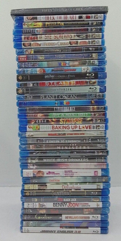 Wholesale Lot of A+ Assorted BLU-RAY Mixed Genres, NEW & Sealed, Free ...