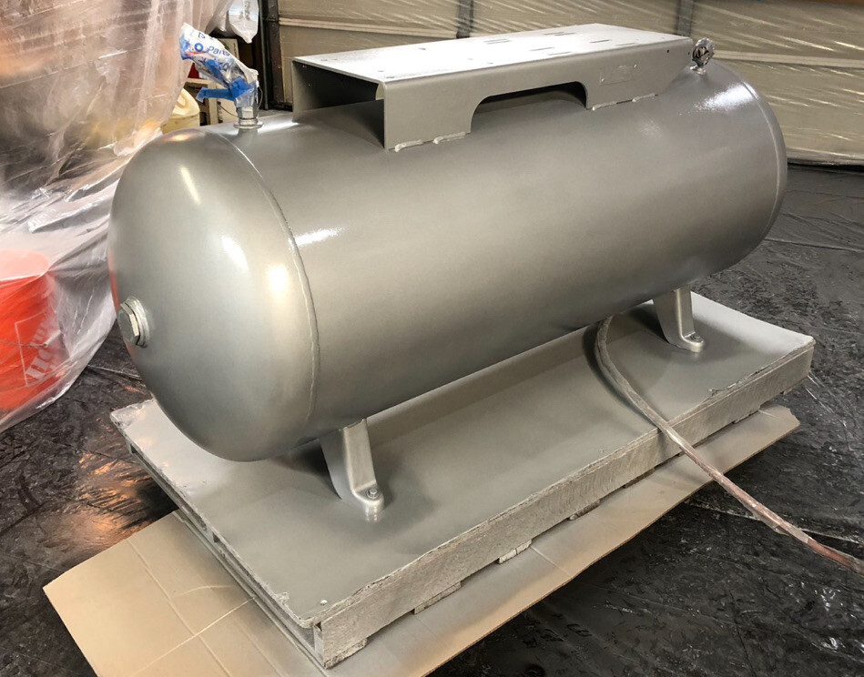 80 Gallon Horizontal Industrial Air Tank, top plate, 200 PSI | eBay